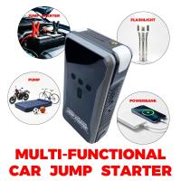 China Jump Starter With Tyre Inflator High Capacity Portable Battery Booster and 150PSI Air Compressor Digital Display for Car Emergency for sale