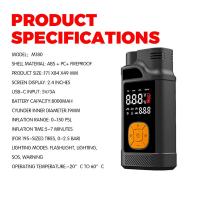 China 8000mAh Battery Car Jump Starter with 150 PSI Tire Inflator and Multi-Function Emergency Tool for sale