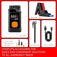 China 8000mAh Battery Car Jump Starter with 150 PSI Tire Inflator and Multi-Function Emergency Tool for sale