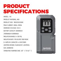 China 1000A Car Jump Starter with Air Compressor and 8000 - 12000mAh Battery for sale