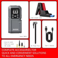 China 1000A Car Jump Starter with Air Compressor and 8000 - 12000mAh Battery for sale