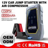 China Multi Functional Jump Starter 12V Car Battery Booster with 1000A Peak Power and Fast Tire Inflation for Tires and Emergency Vehicle for sale