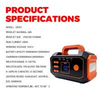 China Large Battery Capacity 24000mAh Car Jump Starter with 150 PSI Tire Inflator and 600A Peak Current for sale