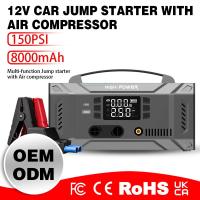 China Heavy Duty 1000A Jump Starter & 150PSI Tire Inflator 10000mAh Large Battery Capacity for sale