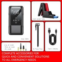 China 600A 12V Car Jump Starter with 150 PSI Digital Air Pump & LED Light for sale