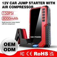 China Slim 600A Jump Starter with Air Compressor & 6400mAh (12V) for sale