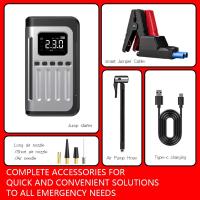 China 1000A Car Jump Starter with 150PSI Air Compressor & 8000mAh for sale