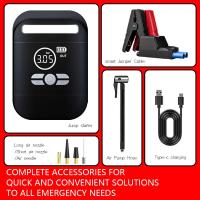 China Portable 1000A Car Jump Starter & 150PSI Tire Inflator - 8000mAh Emergency Battery for sale
