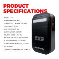 China Portable 1000A Car Jump Starter & 150PSI Tire Inflator - 8000mAh Emergency Battery for sale