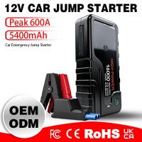 China Lightweight 600A Jump Starter with 6400mAh Power Bank & 12V Battery Charger for sale