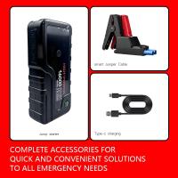 China Lightweight 600A Jump Starter with 6400mAh Power Bank & 12V Battery Charger for sale