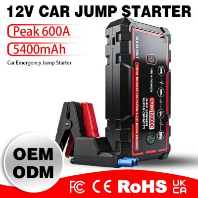 China Heavy Duty 600A Car Jump Starter & 6400mAh Portable Power Bank - Rugged 12V Battery Booster for sale