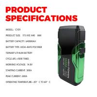 China 16000mAh 600A Jump Starter with Fast Charging & 12V Battery Booster for sale