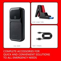 China 8000mAh Portable Car Battery Booster & Jump Starter - 1000A Peak with Type-C & USB for sale