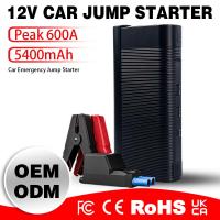 China Slim 600A Car Jump Starter with 6000mAh Power Bank & 12V Portable Battery Booster for sale