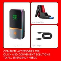 China 600A Car Jump Starter with 30000mAh Battery & Multi-Functional Power Bank for sale