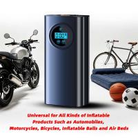 China 80W Mini Air Pump with Digital Display & Dual Battery - Portable Tire Inflator for sale