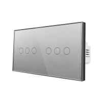 China 6 Gang 280g Touch Light Switch Embedded Remote Control Light Switch for sale