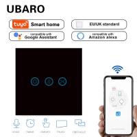China 1800W Tuya Curtain Smart Wi-fi Programmable Switch Wall Concealed Installation App Remote Timing Voice Controls for sale