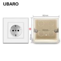 China 135g Wall Electrical Socket 16A Square Bottom usb type c wall outlet Box for sale