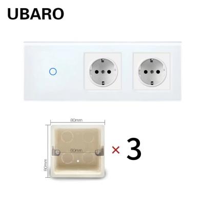China Wall Mount 1 Gang Switch Socket  Plastic UL94V0 EU Standard On Off Outlet Switch for sale