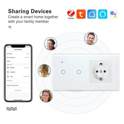China Automation Zigbee Smart Light Switches And Sockets For Home 60Hz for sale