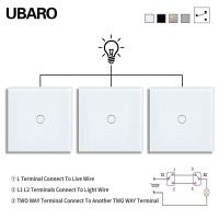 China Manual Touch Dual Light Switch with Single Live Wire Control and Tempered Glass Panel for Stair and Bed Applications for sale
