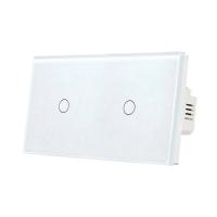 China 157 TYPE EU AU Standard Touch Light Switch 2 Gang Smart Home Switches 60Hz for sale