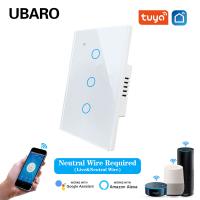 China 3gang Need Neutral Wire Control Smart Light Switch With App Control Voice Control Manuel Control Timing Set for sale