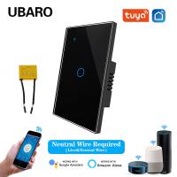 China 1gang Live Wire Seamless Connectivity Tempered Glass Intelligent Wall Switch WI FI Remote Con for sale
