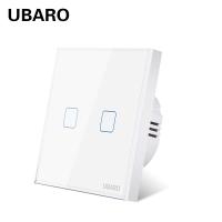 China 86 Type French Standard Touch Light Switch with No Neutral Wire Required 300W Maximum Load and Tempered Glass Panel for sale