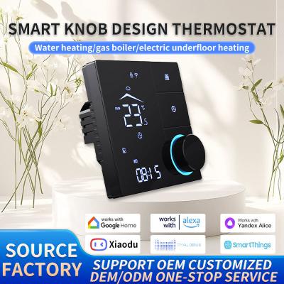 China WiFi Smart Thermostat with 5℃-60℃ Temperature Range, Google Assistant & Amazon Alexa Support, and AC90-240V Voltage for sale