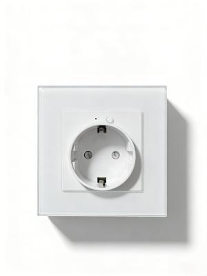 China CE Certified Electrical Switch Socket with Wi-Fi IEEE 802.11 B/g/n 2.4GHz ABS+PC Shell Material and EU Socket Switch Standard for sale