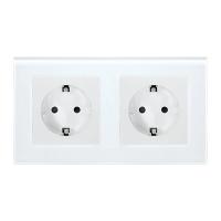 China 16A Current Rating Wall Switch and Socket with 60mm Installation Hole Spacing and 94-V0 Fireproof Rating for sale
