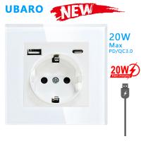 China UBARO Electrical Switch and Socket Plate with 3500W Rated Power, 86×86×35mm Dimensions, and 3-Year Warranty for sale