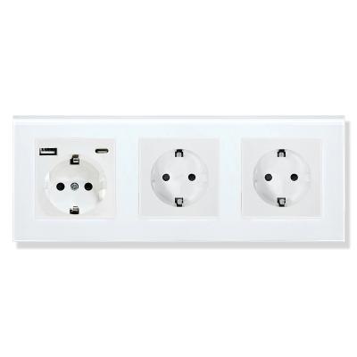 China UBARO Electrical 1USB Type-C Socket with 3500W Rated Power, 10A/16A Current, and Phosphor Bronze Conductor for Reliable Performance for sale