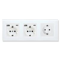 China UBARO Electrical Switch and Socket with 3500W Rated Power, 10A/16A Current, and Phosphor Bronze Conductor for sale