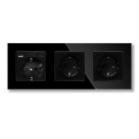 China Wall Switch and Socket with Round Mounting Box for Europe & Russia 3500W Rated Power and Phosphor Bronze Conductor for sale