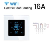 China Smart Thermostat with LED Negative Display Screen and Input Voltage AC95-240V for 5°C To 50°C Environments for sale