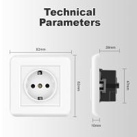 China 16A Output Current Electrical Wall Socket with 82 Types EU Sockets and IP21 Waterproof for Commercial and Residential Use for sale