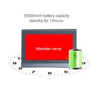 China DC12V Double Sided Electronic Name Card 7 Inch LCD Display Screen for sale
