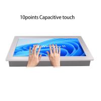 China 64GB SSD Waterproof Panel PC Touch Screen With Windows 7/8/10 Operating System 2 X USB I/O Ports for sale