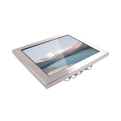 China Resistive Touch IP65 Touch Screen  VESA Mount 12V DC Power Supply for sale