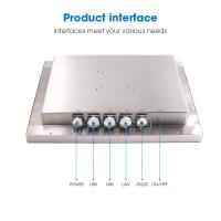 China 450cd/m2 Brightness Waterproof Panel PC Intel J4125 4GB DDR3 128GB SSD IP65 for sale
