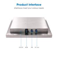 China Resolution 1280*1024 Silver Waterproof LCD Monitor 4 3 Aspect Ratio VGA\\DVI\\USB Input for sale