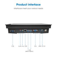 China 10.1 Inch Embedded Touch Panel PC 12-36V Input Voltage 32G/64G/128G/256G SSD Storage for sale