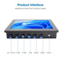 China Windows touch screen industrial panel pc with Intel J6413 CPU 64GB SSD Capacitive Touch Screen for sale