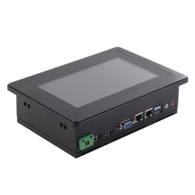 China 7 Inch Embedded Touch Panel PC with 32G SSD USB RJ45 COM VGA HD MI DC12V Interface for sale