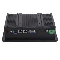 China USB/RJ45/COM/VGA/HDMI/DC12V Fanless Industrial Panel PC with 12-36V Input Voltage for sale