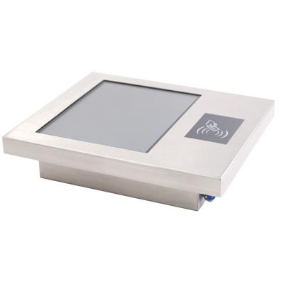 China Stainless Steel Fanless Panel PC with Acceptable Client Logo and USB/RJ45/COM Interface for sale